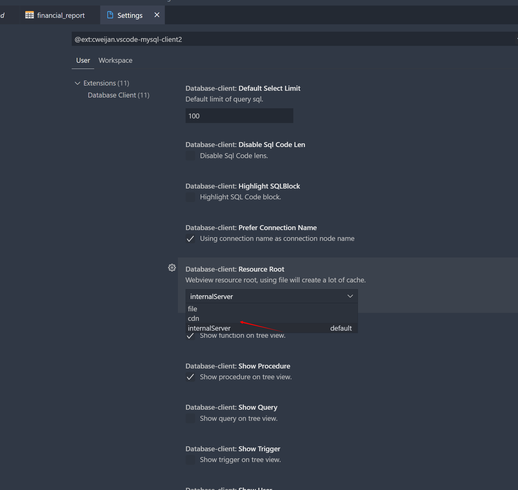 [BUG] database content not more showing after update · Issue #289 · cweijan/vscode-database ...