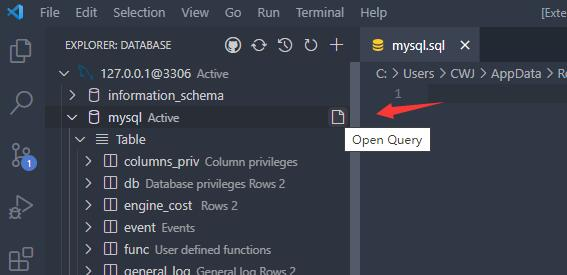 [BUG] Problems typing tablenames · Issue #439 · cweijan/vscode-database-client · GitHub