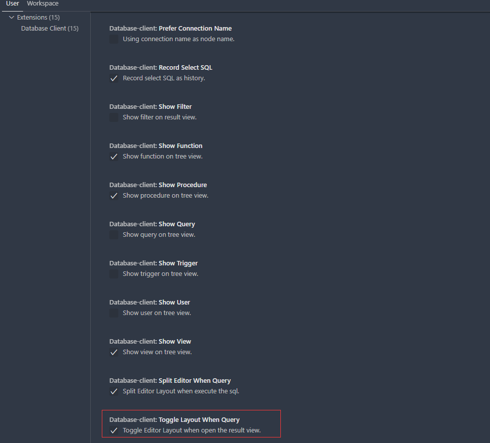 [BUG]执行脚本后会强行将右侧tab页移动到下侧 · Issue #518 · cweijan/vscode-database-client · GitHub