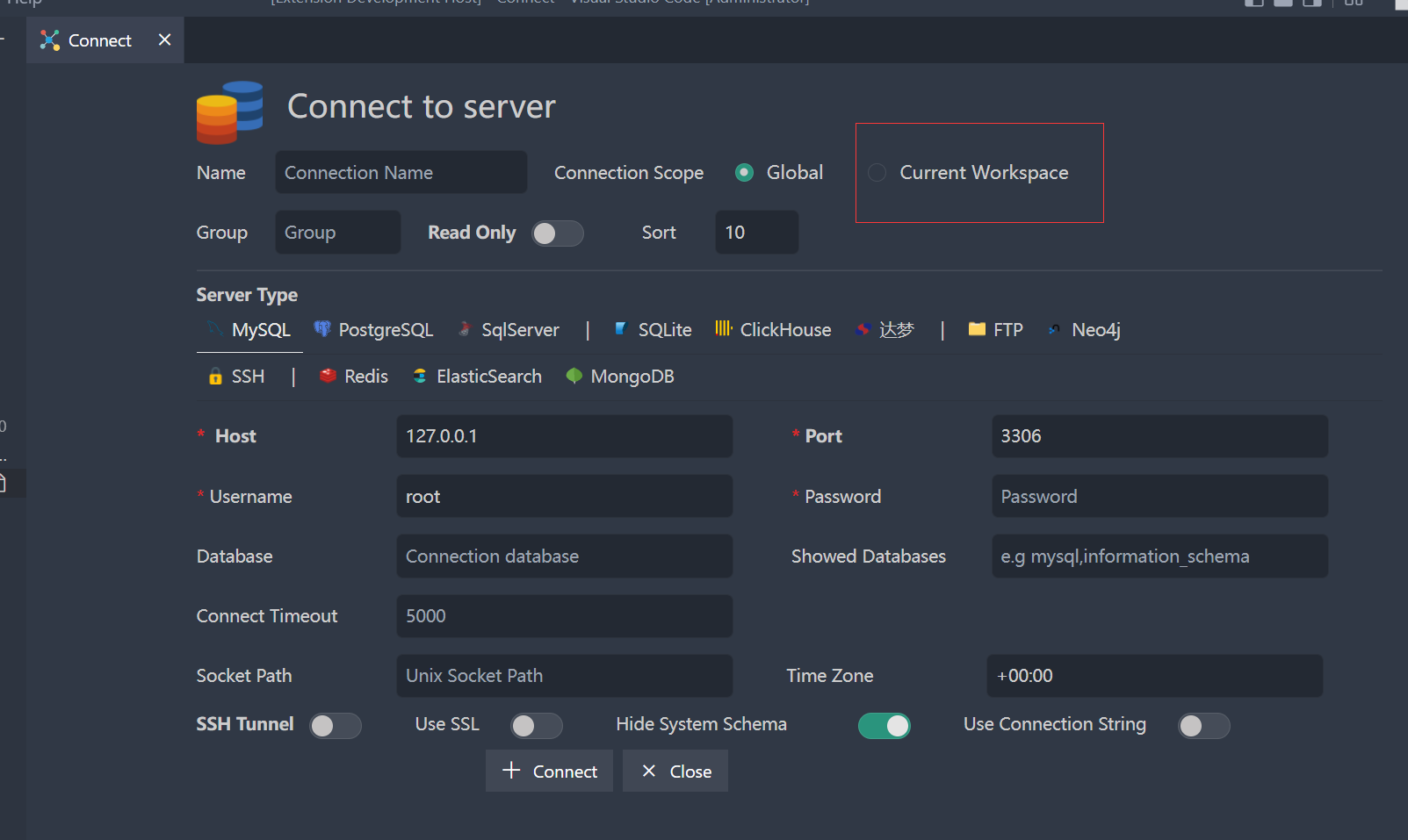 Gitpod: Connect to database automatically · Issue #531 · cweijan/vscode-database-client · GitHub