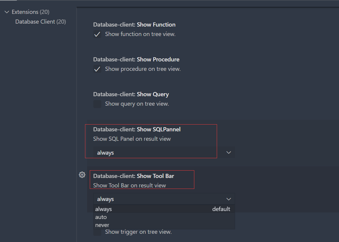 Data Output Window - Provision to hide query box and toolbar Ribbon · Issue #538 · cweijan ...