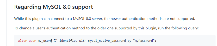 [BUG] Can't connect to MySQL 8.0 server. · Issue #46 · cweijan/vscode-database-client · GitHub