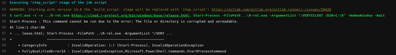 is.unsorted error on GLCI dev-win · Issue #5198 · Rdatatable/data.table · GitHub