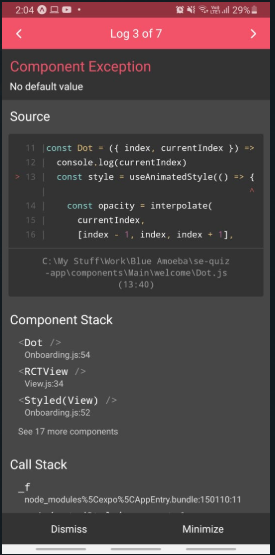 useDerivedValue returns TypeError: No default value · Issue #1729 · software-mansion/react ...
