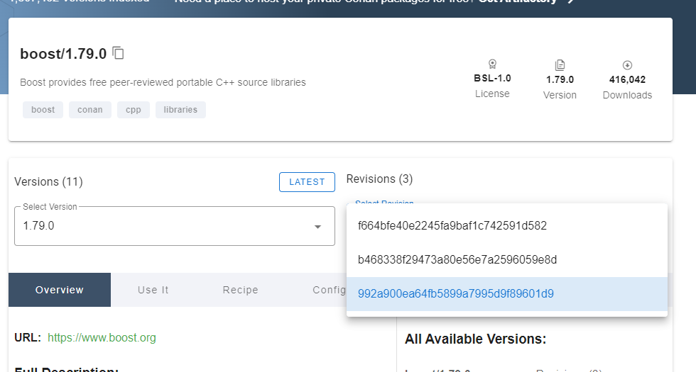 [question] What is the meaning of revision · Issue #11342 · conan-io/conan · GitHub