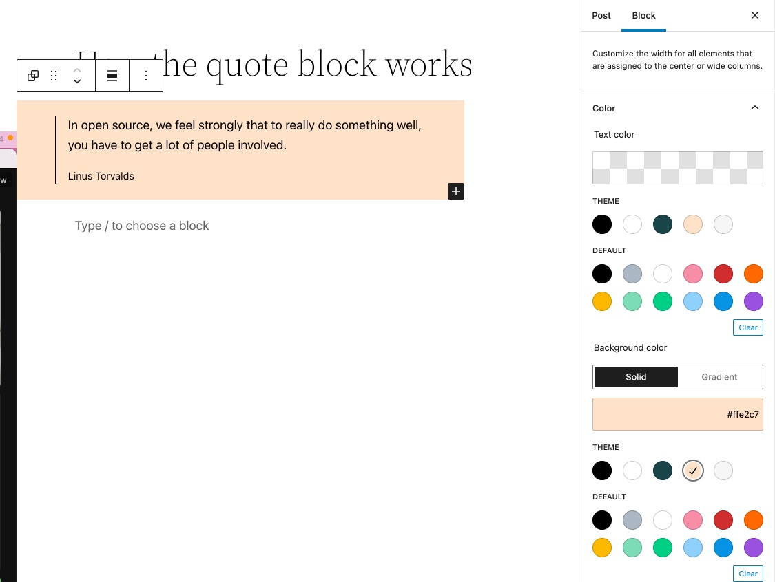 Helphub Quote Block · Issue 141 · Wordpressdocumentation Issue Tracker · Github
