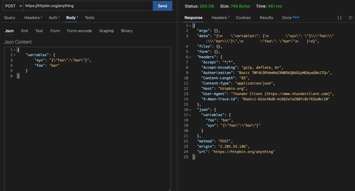 transforming response data - stringify variable data · Issue #626 · thunderclient/thunder-client ...