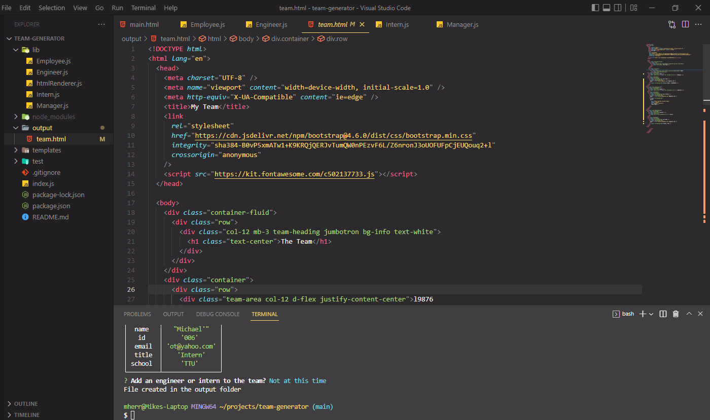 GitHub - mherring11/team-generator