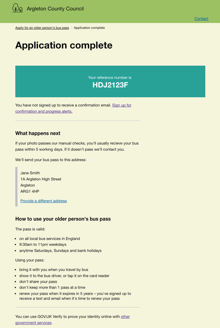 Application complete page missing title · Issue #674 · alphagov/verify ...