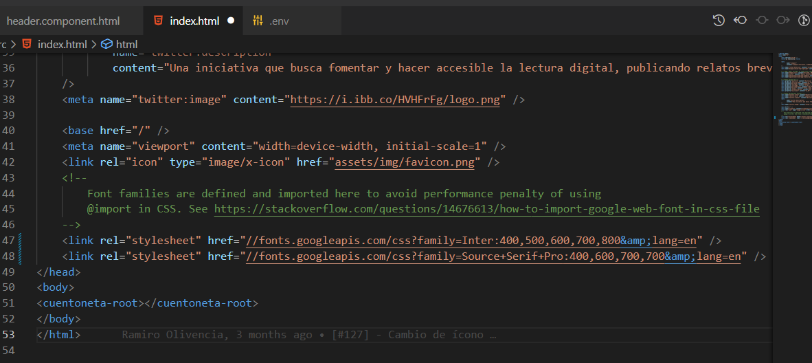 Cambio atributo lang a es · Issue #314 · cuentoneta/cuentoneta · GitHub