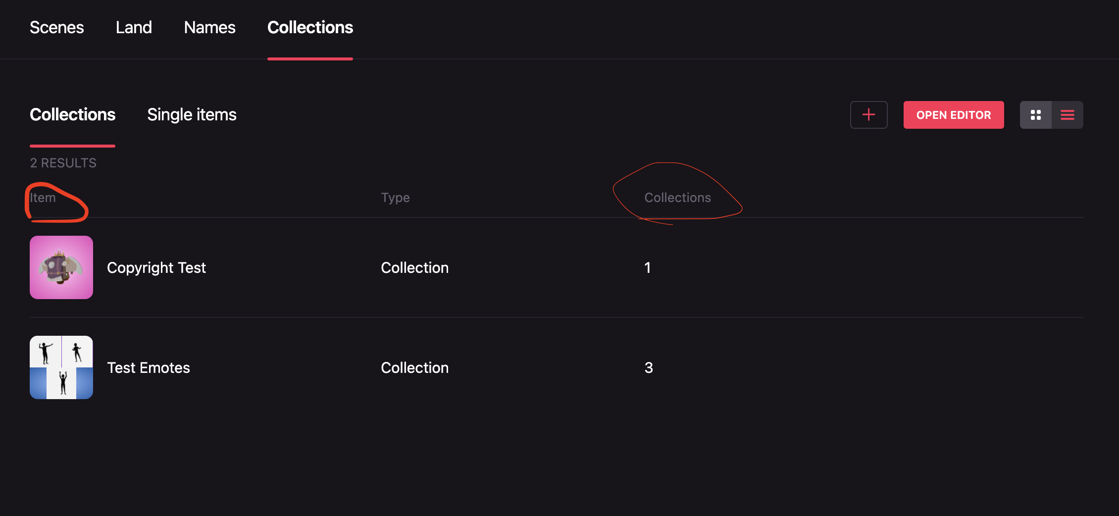 Collections tab in grid view has labels mixed · Issue #2030 · decentraland/builder · GitHub