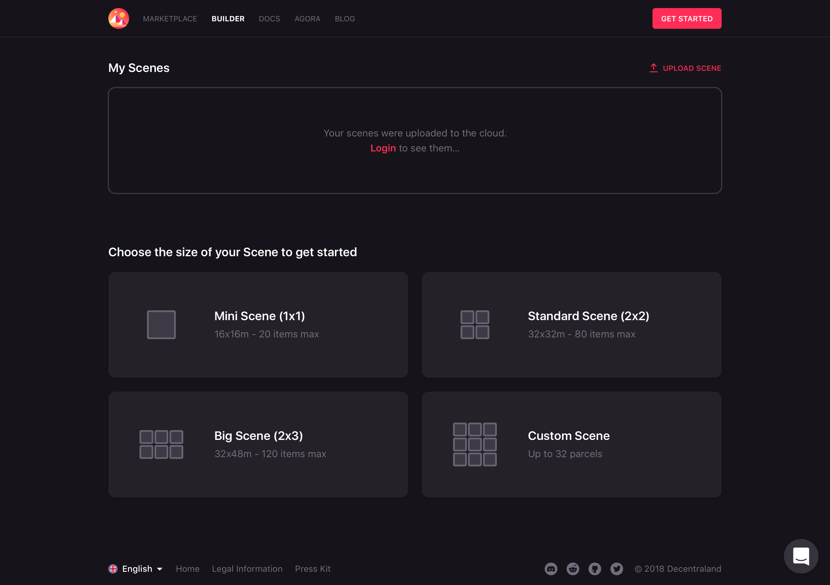 Add empty state to logged out screen · Issue #624 · decentraland ...