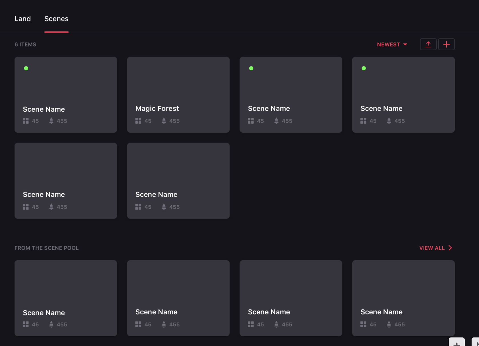 Move scene pool into scenes tab · Issue #959 · decentraland/builder · GitHub