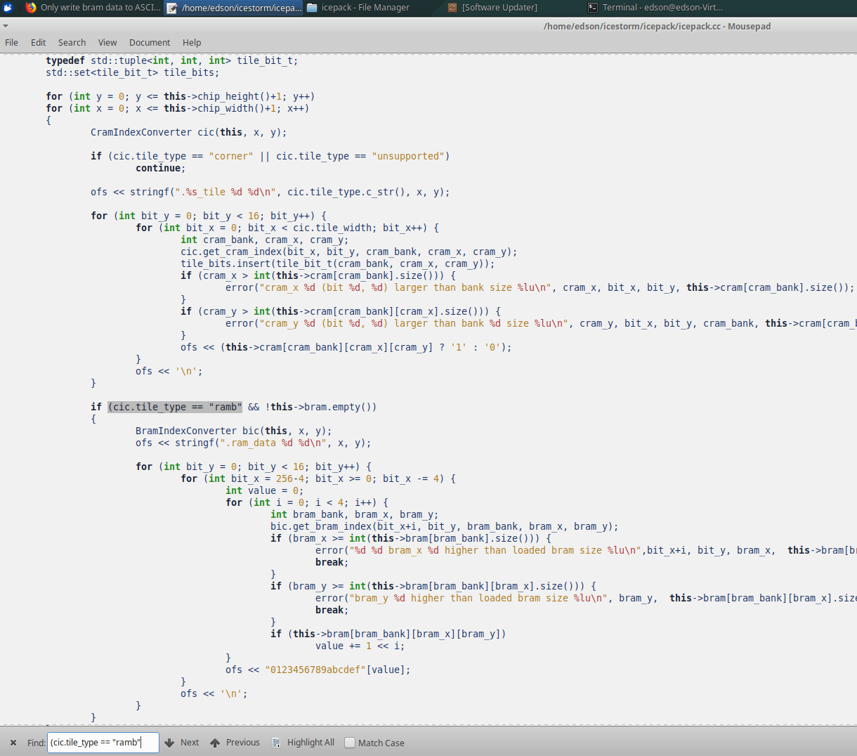 iceunpack "Segmentation fault (core dumped)" error · Issue #228 · YosysHQ/icestorm · GitHub