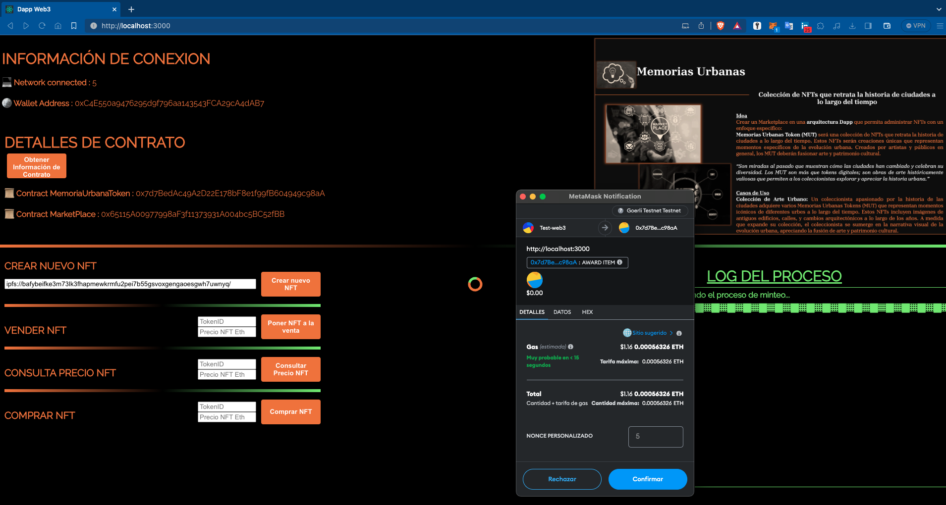 GitHub - jcontrerasd/Proyecto-MUTS: Proyecto Web3 (React + Metamak + Smart Contract Ethereum )