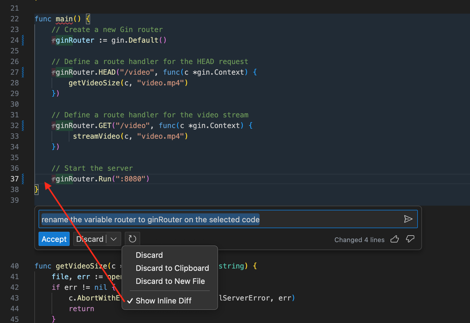 Inline Diff toggle check not changing · Issue #282 · microsoft/vscode ...