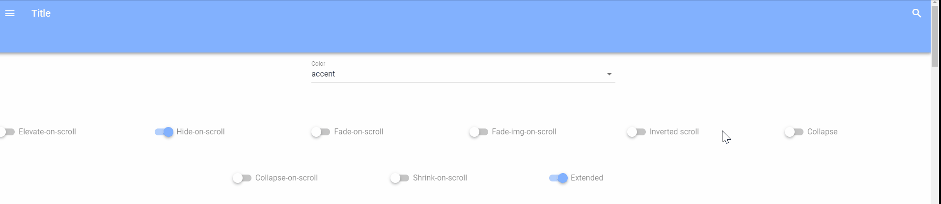 Bug Report Content Is Overlapped By Vappbar When Extendedfalse During Hide On Scroll · Issue