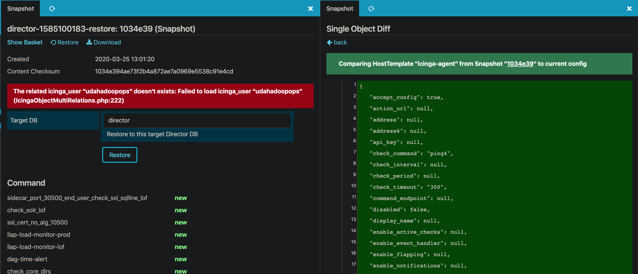 Cannot restore configuration basket from backup · Issue #2104 · Icinga/icingaweb2-module ...