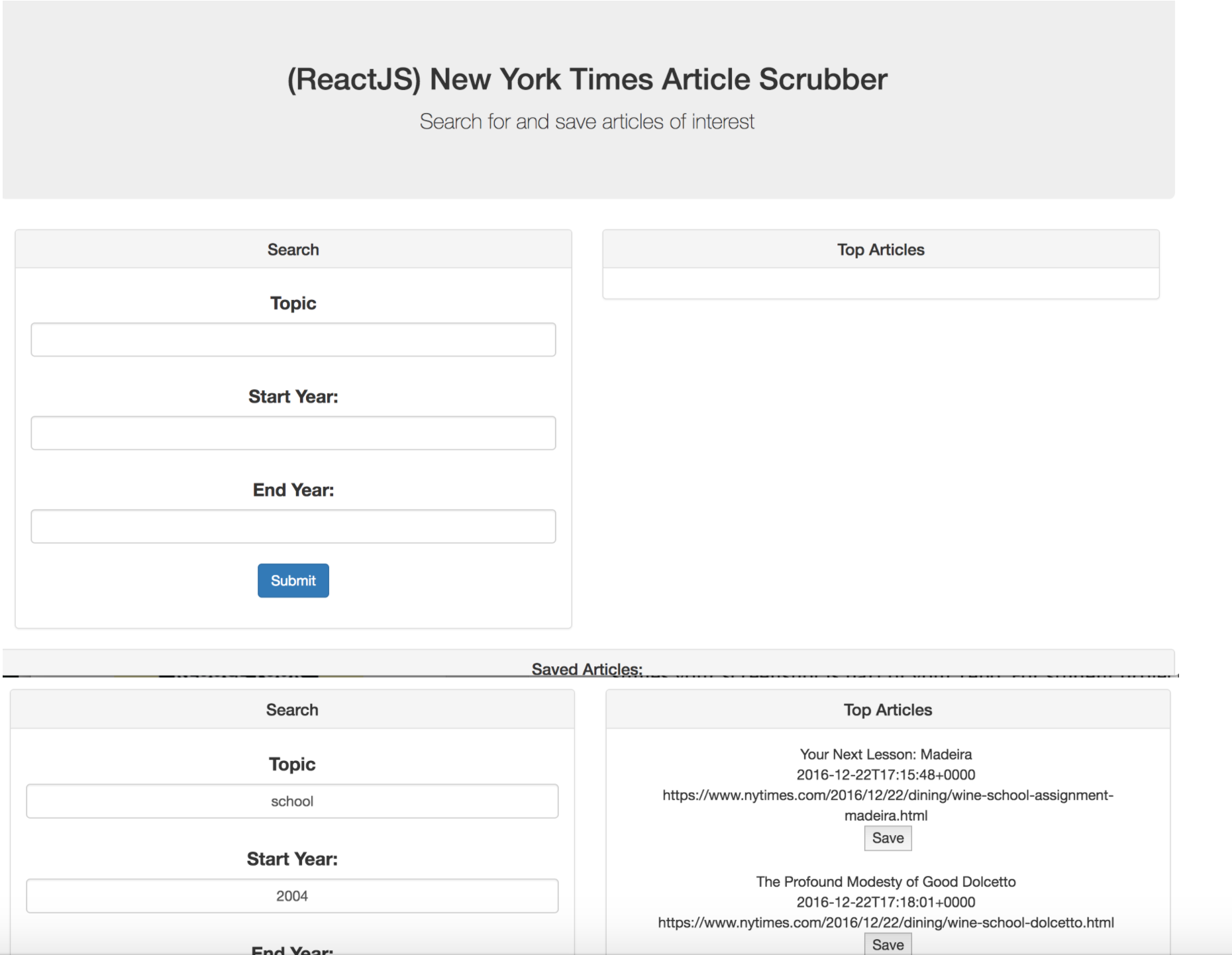 GitHub - cxwang001/NYT-React