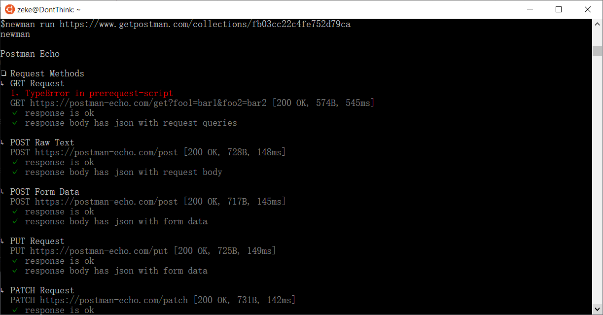 no assertions reporter options not working · Issue #1978 · postmanlabs/newman · GitHub