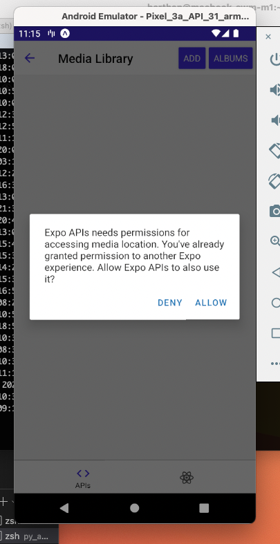 [expo-media-library] get/request permission always returns undetermined / denied · Issue #15273 ...