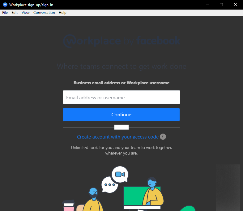 Difficulty Reading Workplace Login Screen While in Dark Mode · Issue ...