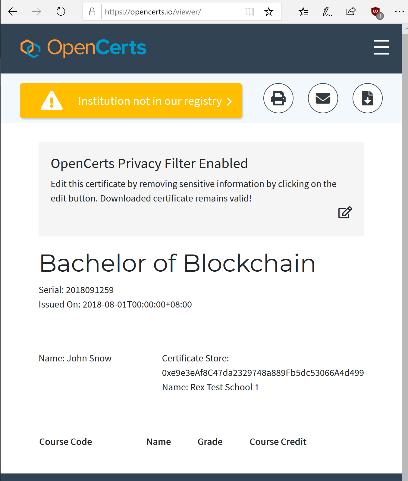 Certificates Not Valid After Generation · Issue 297 · Opencertsopencerts Website · Github 
