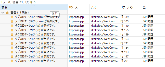 警告表示からHTMLタグ不正を知る · Issue #27 · CentralsoftTrain2018/kakeibo · GitHub