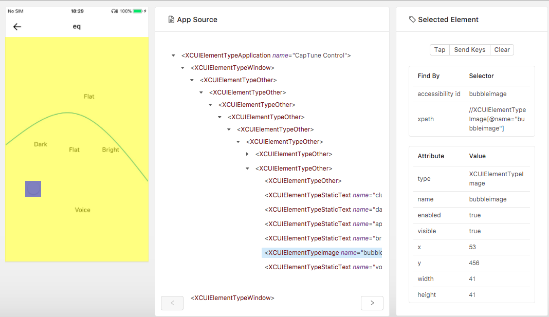 IOS : Element visibility is getting changed to false when the element ...
