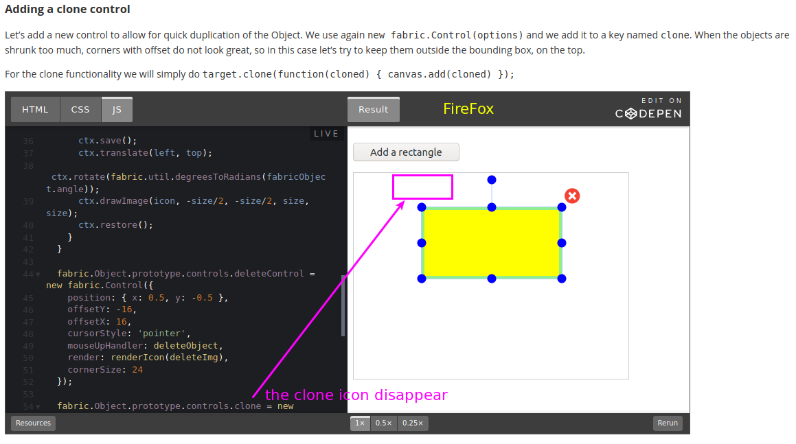 Custom control doesn't render correctly on FireFox · Issue #6376 · fabricjs/fabric.js · GitHub