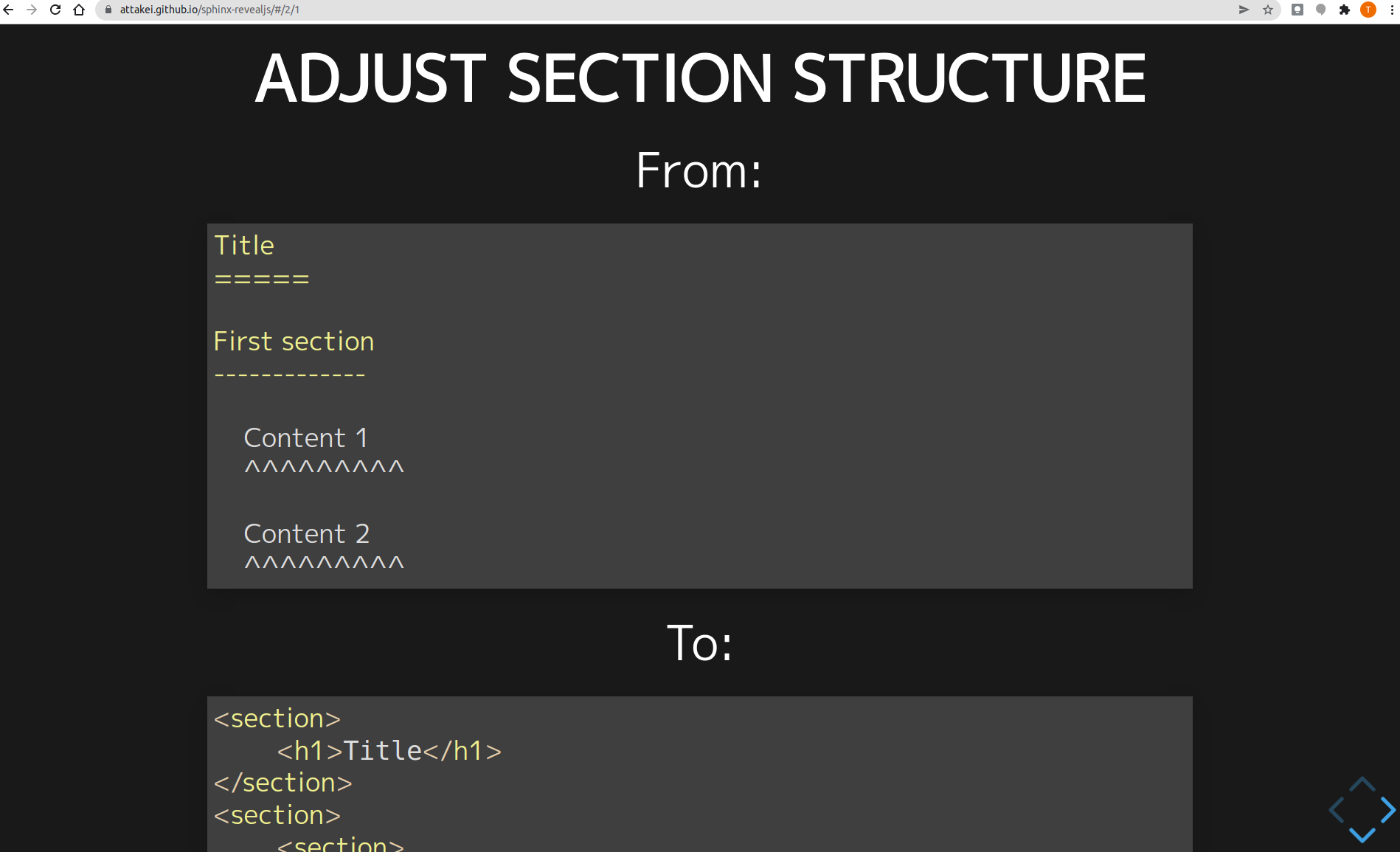 Resize problems ? · Issue #94 · attakei/sphinx-revealjs · GitHub