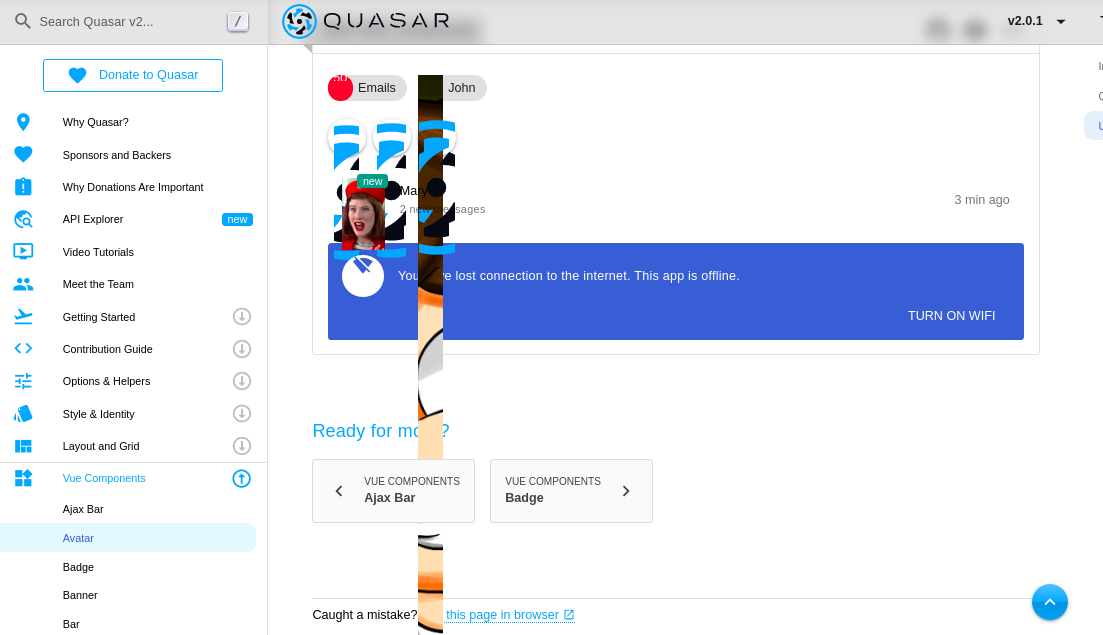 Documentation Issue in some of the components (QAvatar, QCard, etc.) · Issue #9878 ...