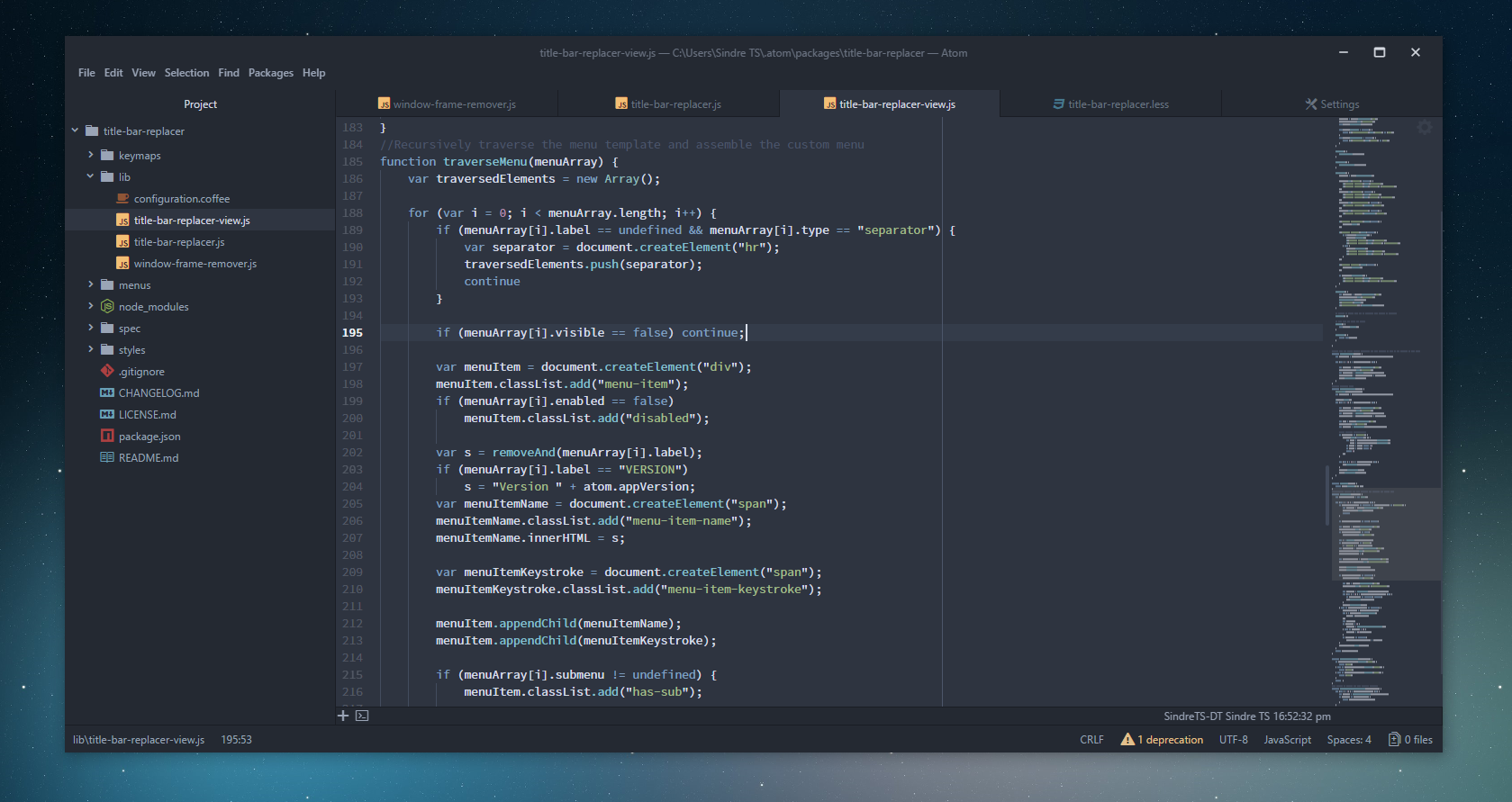 Custom Title Bar On Windowslinux · Issue 13249 · Atomatom · Github