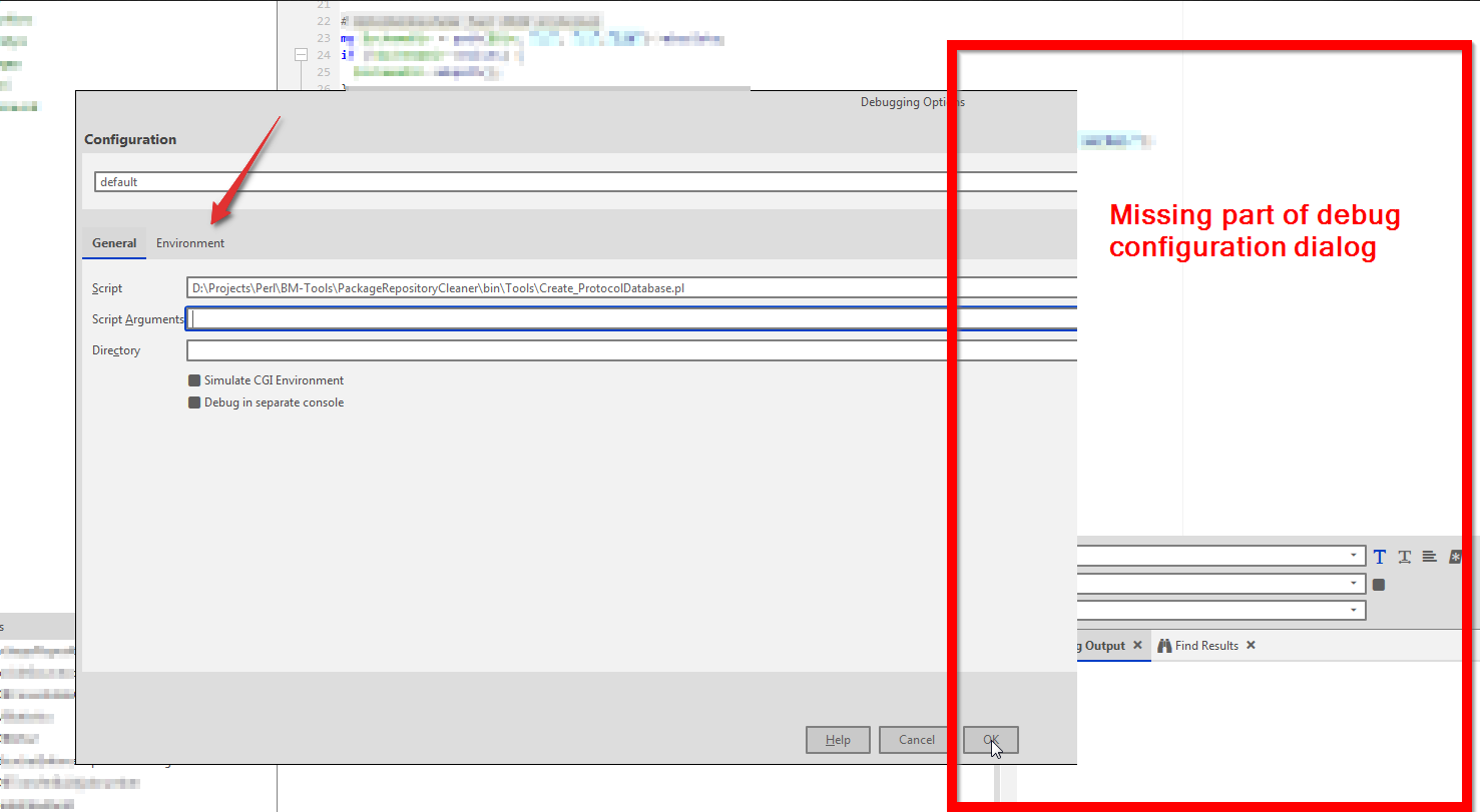 Right Part of debug configuration dialogbox is missing sometimes · Issue #2704 · Komodo ...