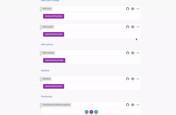 Notify Icon And Color Bug · Issue 6763 · Quasarframework Quasar · Github
