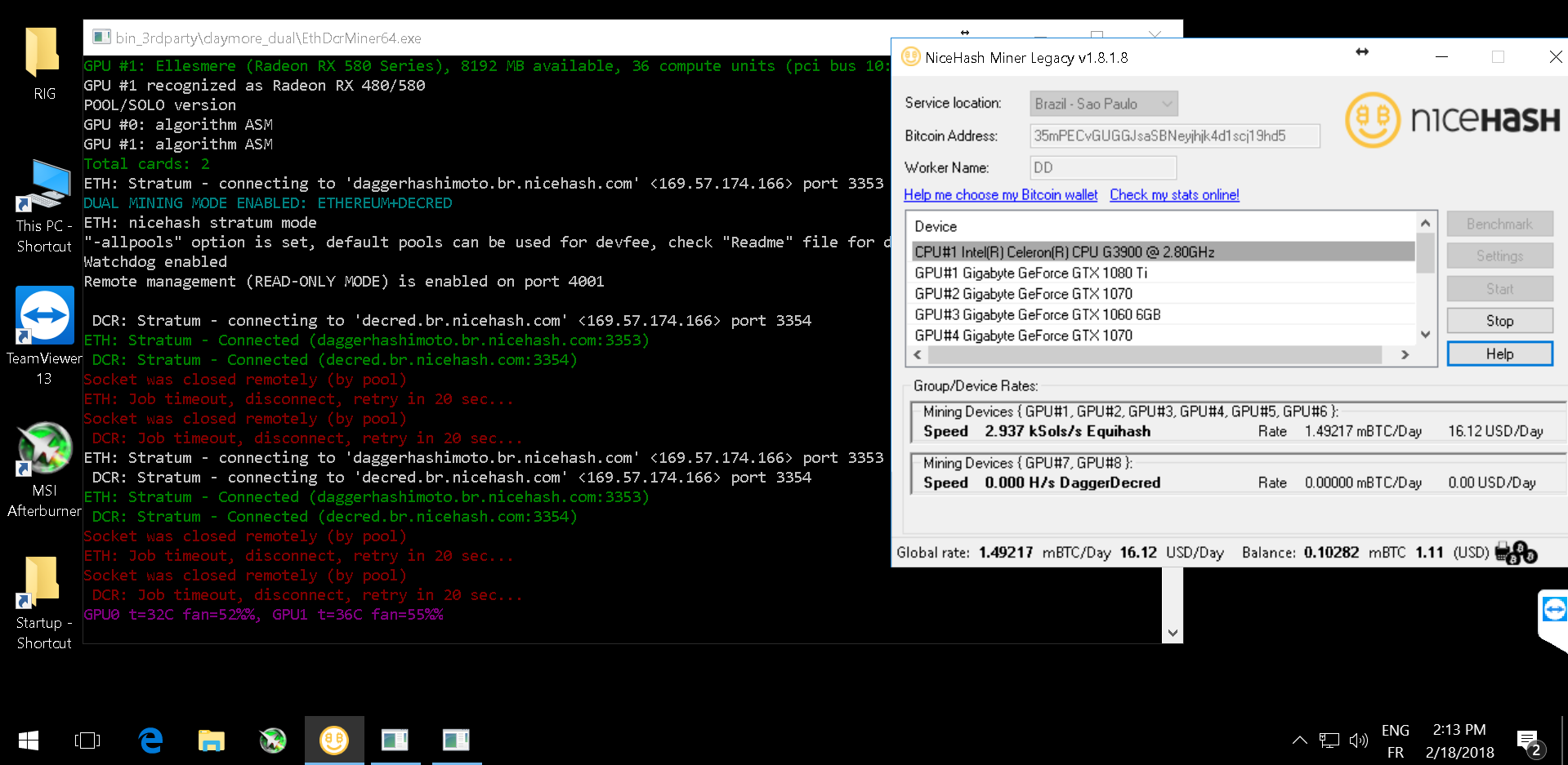 Issue with ETHEREUM pool not connecting (NHML 1.8.1.8) · Issue #1003 · nicehash/NiceHashMiner ...