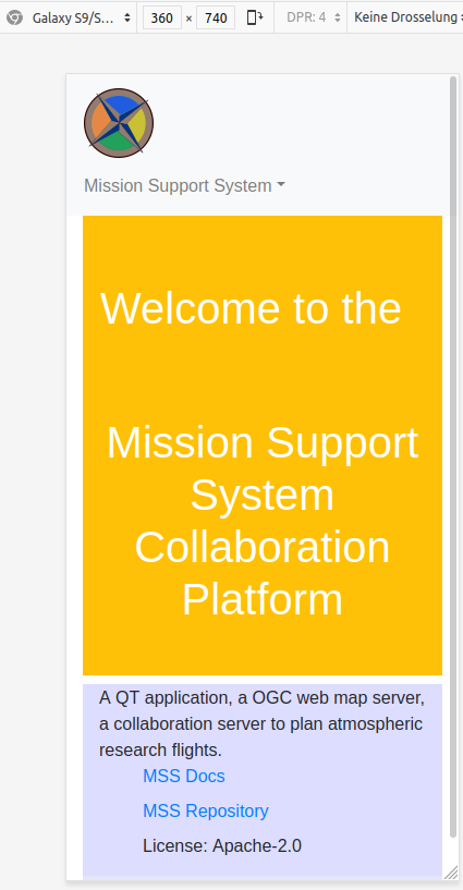 theme of servers misses on mobile navigation elements · Issue #1064 · Open-MSS/MSS · GitHub