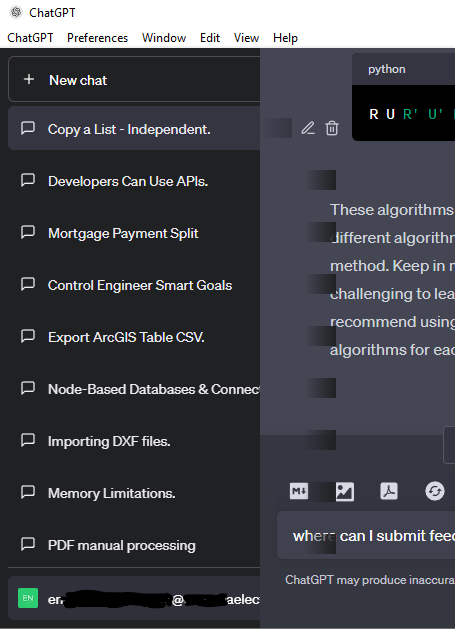[Bug] Long email address causes UI bug · Issue #858 · lencx/ChatGPT · GitHub