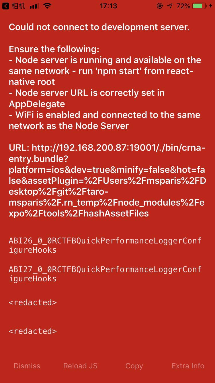 RN无法运行，真机模拟器都不行 · Issue #722 · NervJS/taro · GitHub