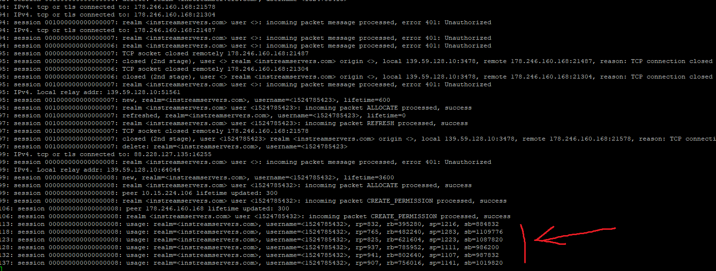Cannot find credentials of user (Opera) - My turn server broken · Issue #238 · coturn/coturn ...