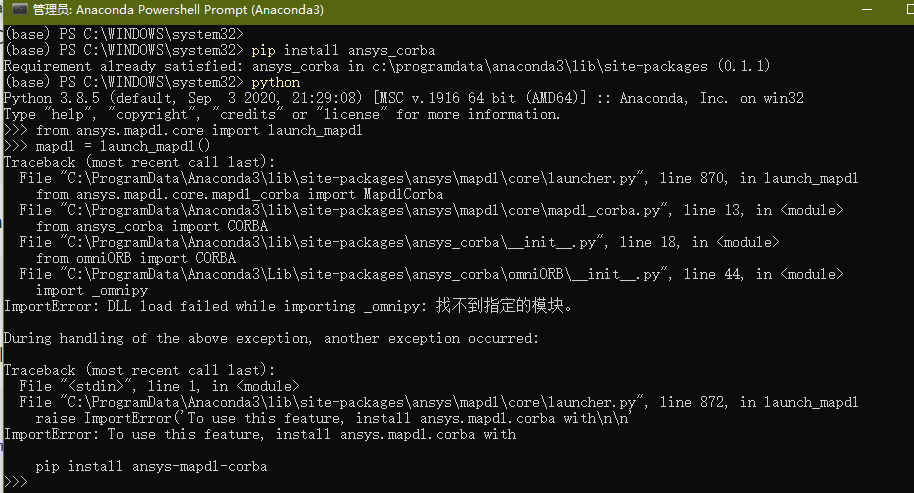 No module named 'google.protobuf' · Issue #354 · ansys/pymapdl · GitHub