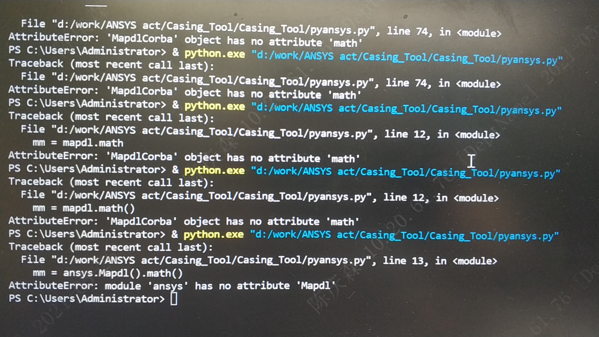 MAPDL Matrix Example problem · Issue #453 · ansys/pymapdl · GitHub