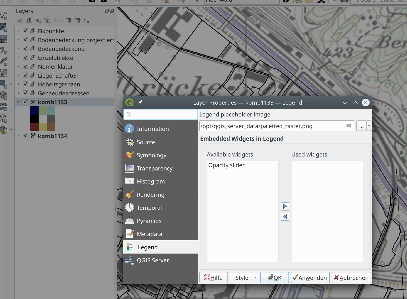 Feature: possibility to use placeholder icon in legend for raster layer. (Request in QGIS ...