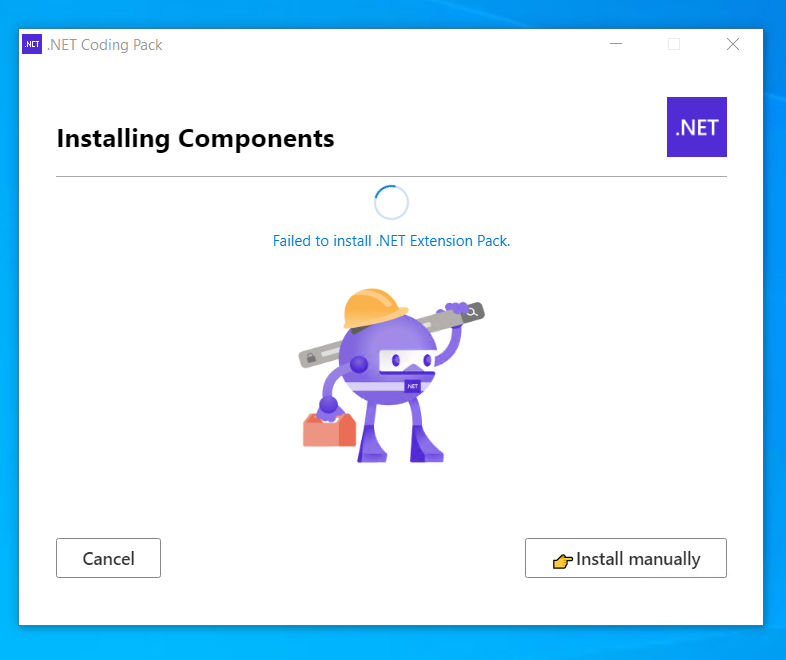 .NET Coding Pack fails to install the VS extension · Issue #131899 · microsoft/vscode · GitHub