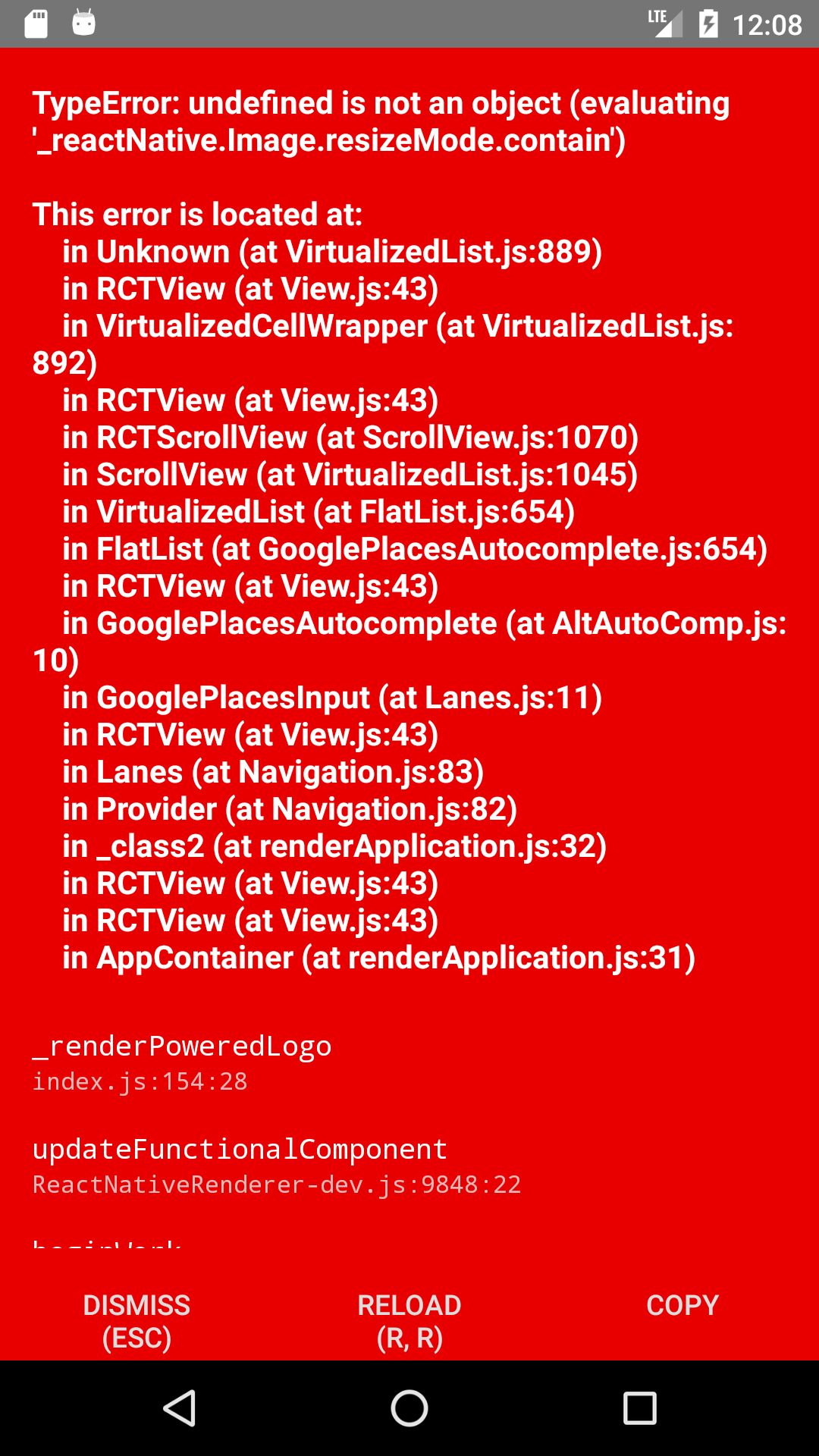 Undefined is not an object · Issue #317 · FaridSafi/react-native-google-places-autocomplete · GitHub