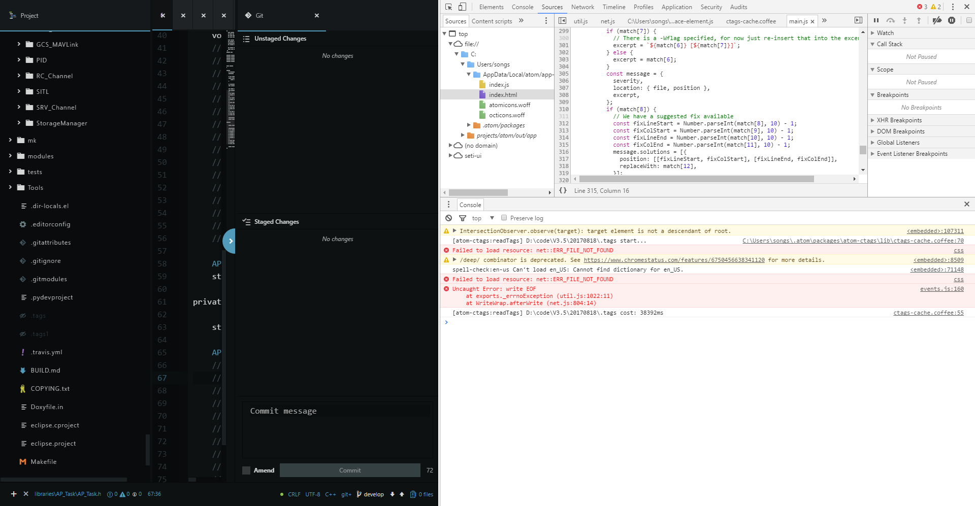 When I Just Opened Atom There Were Several Error Reports · Issue 15538 · Atom Atom · Github