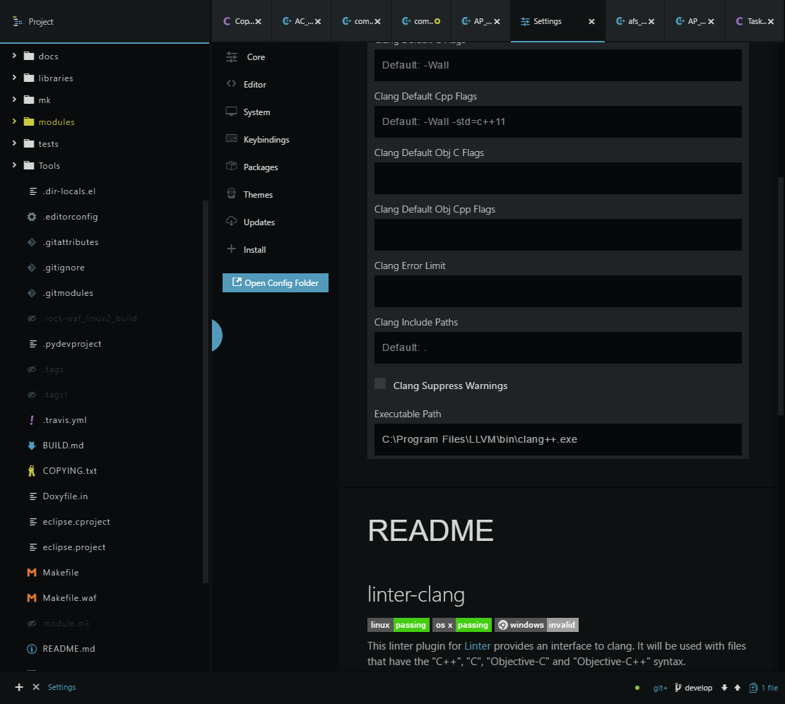 Linter-clang does not work · Issue #220 · AtomLinter/linter-clang · GitHub