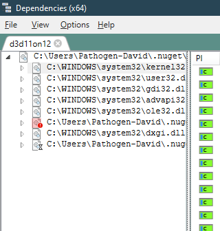 Compiled executable will abort during startup with code 0xc0000139 after backend inclusion ...