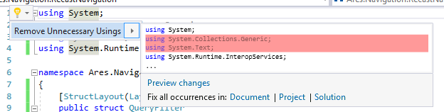 Unnecessary Using elimination to be automatic. · Issue #2083 · dotnet ...