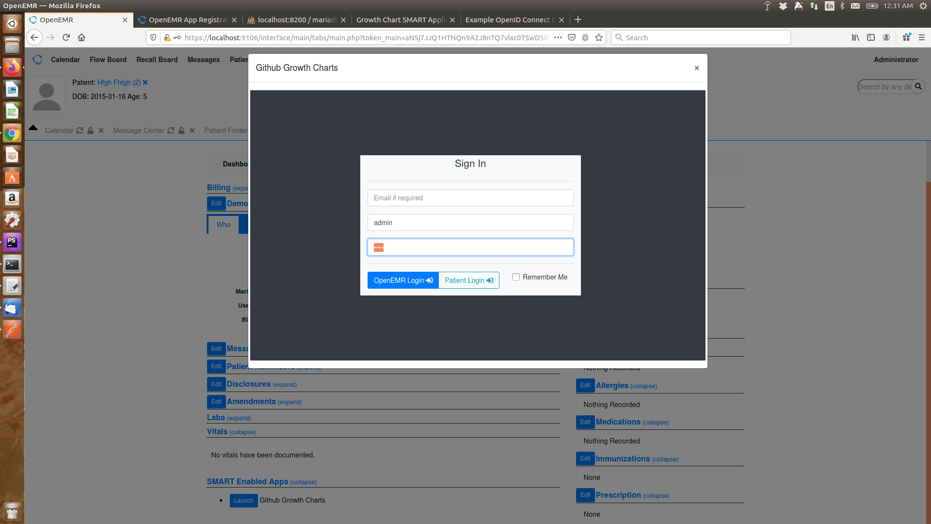 example smart on fhir app for 6.0.0 · Issue #4148 · openemr/openemr · GitHub